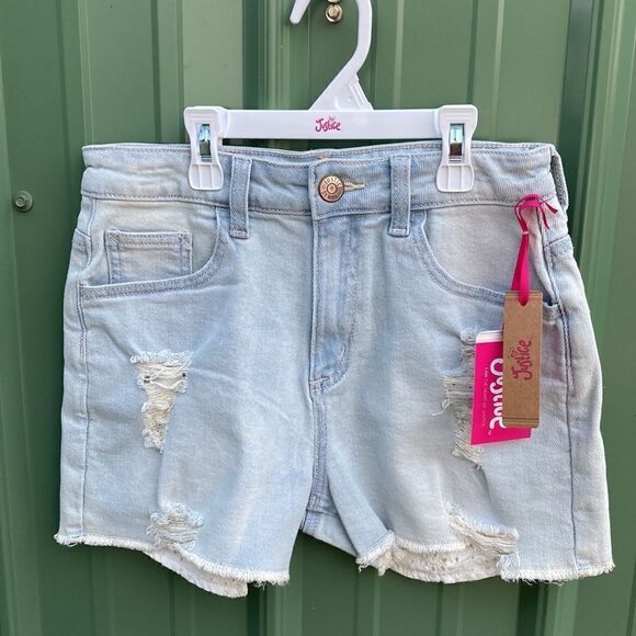 Justice | Bottoms | Justicegirls Crochet Pocket Denim Mini Mom Shorts ...